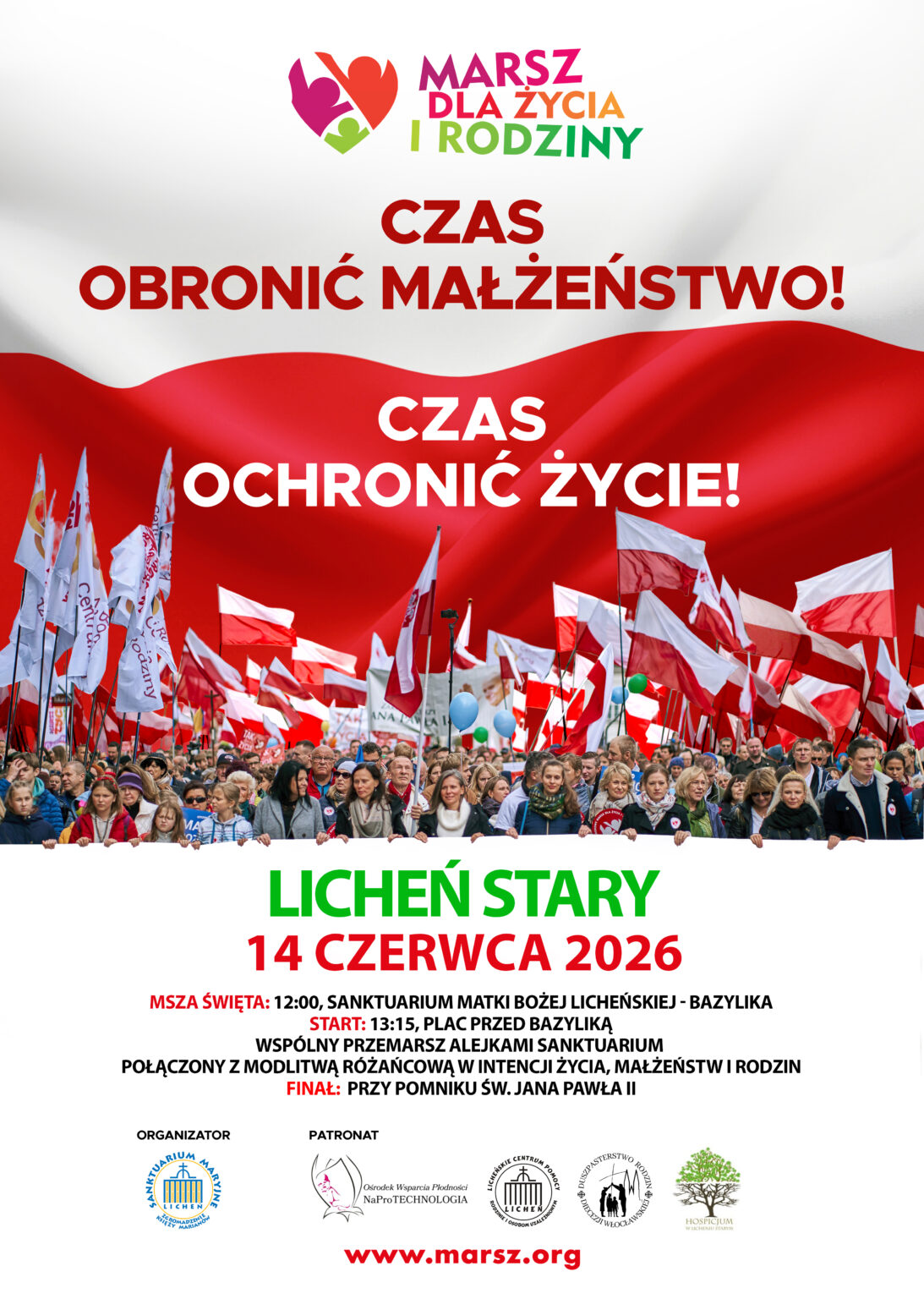 Marsz dla Życia i Rodziny - SANKTUARIUM W LICHENIU